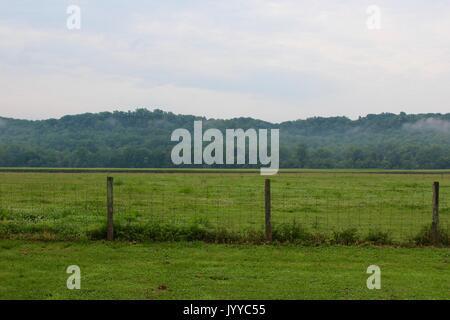 The countryside of the state of Indiana and the city park in Cincinnati ...