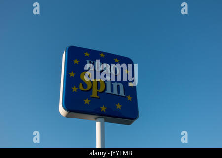 Eurospin logo advertising sign Stock Photo - Alamy