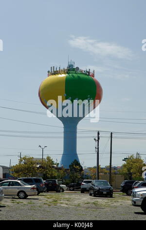 Water Tank Painted Green, White & Red From Italian Flag Colors Stock ...