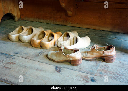 Wooden shoes worn by the French in the 1500s and 1600s Stock Photo - Alamy