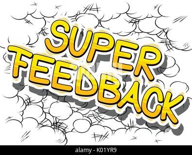 Feedback - Comic book word on abstract background Stock Vector Image ...