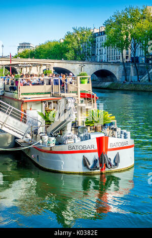 Seine river Paris France ,Floating pool Josephine Baker, Port de la ...