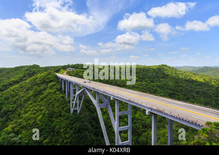 Bacunayagua Bridge, Matanzas, highest bridge in Cuba, opened in 1959 ...