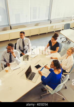 Business people working in conference room Stock Photo - Alamy