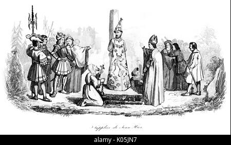 JAN HUS/ BURNT AT STAKE Stock Photo - Alamy