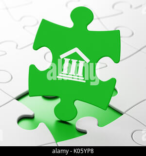 Law concept: Courthouse on puzzle background Stock Photo - Alamy