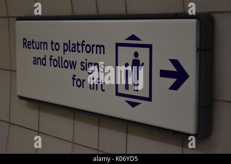 The platform sign for Brixton tube station in London, England Stock ...