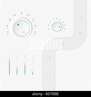 Infographics, dials and buttons Stock Photo - Alamy