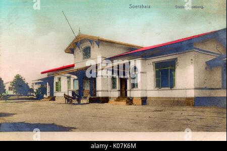 INDONESIA, Java, railway station Surabaya, Indonesian railways Stock ...