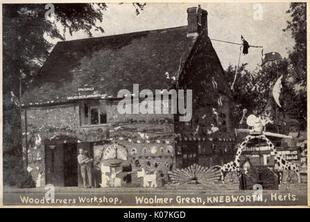 Woodcarver's Shop - Woolmer Green, Hertfordshire Stock Photo - Alamy