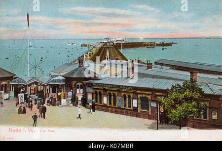 Isle of Wight railway Ryde pier head station using ex London ...