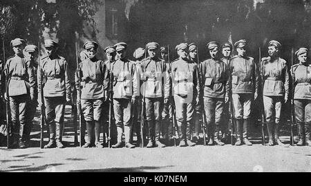 Russian Women's battalion squad, WW1 Stock Photo - Alamy