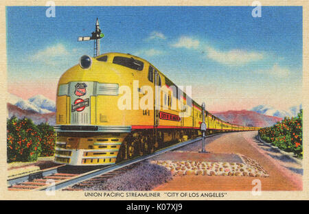 Union Pacific 'Streamliner' 'City of Los Angeles', Calif. , Railroad ...