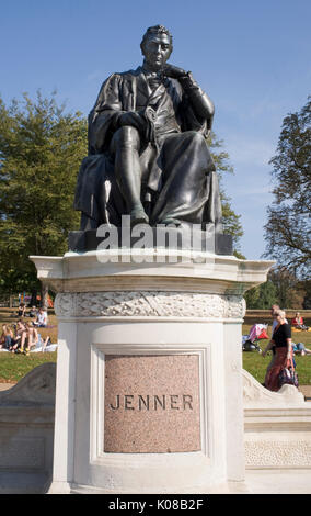 Statue of Sir Edward Jenner, the pioneer of vaccines and the science of ...