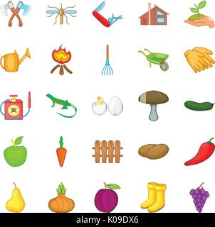 Yield icons set, cartoon style Stock Vector Image & Art - Alamy