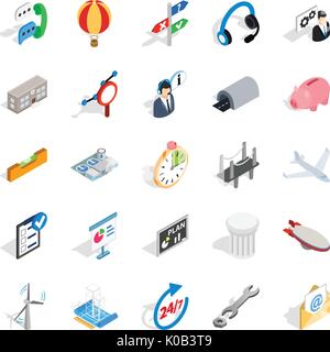 Elaboration icons set, isometric style Stock Vector Image & Art - Alamy