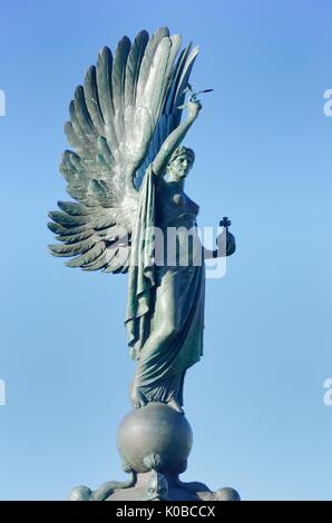 Peace Statue, Brighton and Hove, rear view. Monument to Edward 7th ...