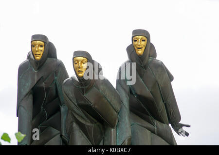 The Three Muses statue National Drama Theatre Vilnius Lithuania Stock ...