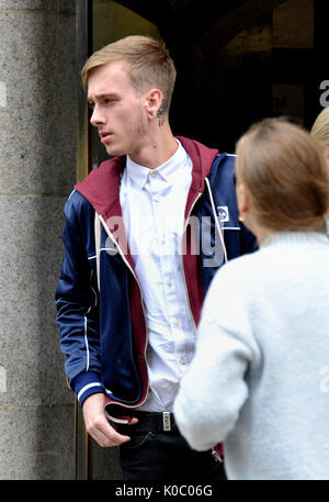 Charlie Alliston, 20, leaves the Old Bailey in London, where he is ...