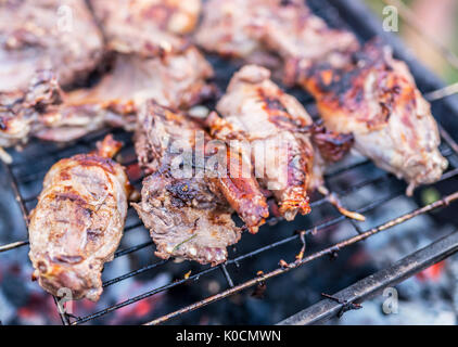 Nutria meat on grill Stock Photo - Alamy
