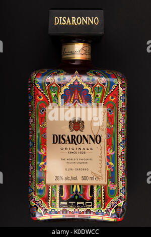 Bottle of Disaronno alcohol Stock Photo - Alamy