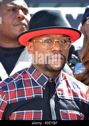 Las Vegas, Nevada. August 4, 2017. Distant Shot of the fountain near ...