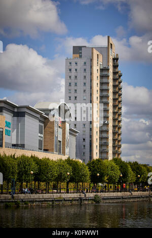 Manchester MediaCityUK at Salford Quays,Lowery Outlet mall on the ...