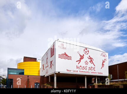 Moss Side Community Leisure Centre in the South Manchester suburb famed ...