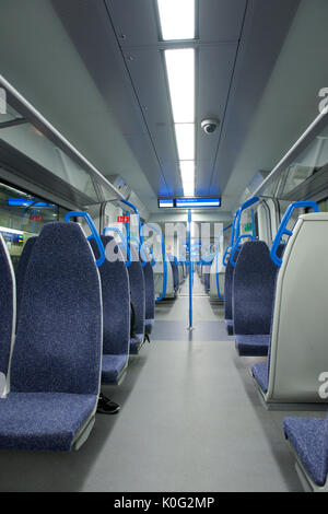 Interior of new Class 700 Thameslink train Stock Photo - Alamy