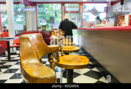 Ketchikan, Alaska, USA - July 21th, 2017: A Viintage poster of Coca ...