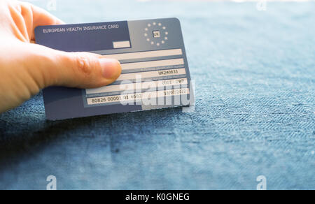 UK European Health Insurance Card Stock Photo - Alamy