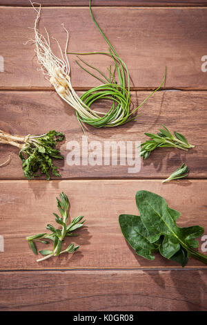 Korean Fresh vegetables spinach Stock Photo - Alamy