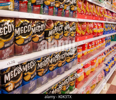 Crisps and snacks display in a supermarket Stock Photo: 17921052 - Alamy