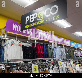 Pep & Co clothing range in Poundland store. England. UK Stock Photo - Alamy