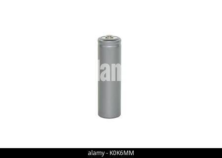 Row of battery isolated on white background Stock Photo - Alamy