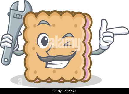 Mechanic sandwich character cartoon style Stock Vector Image & Art - Alamy