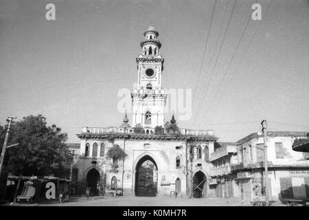 old vintage photo of tower at sardar vallabh bhai patel gate, junagadh ...