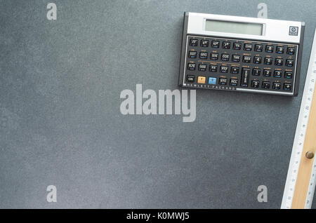 digital personal calculators on a desktop Stock Photo - Alamy