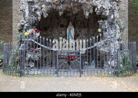 Statue of Mother Mary in the chapel of the catholic church of the ...