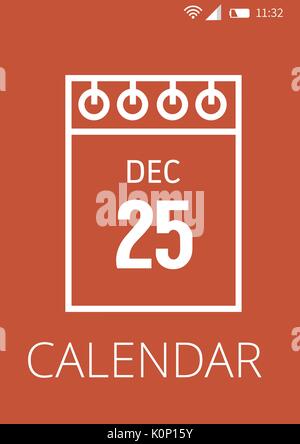 Digital composite of Calendar application interface Stock Photo - Alamy
