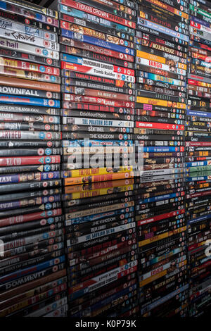 Stack of legacy DVD movies - for DVD / movie collection, films and ...