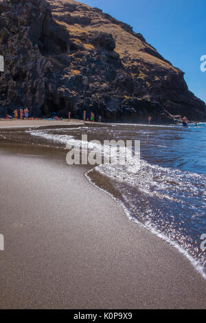 Prainha Black sand beach at Madeira Island Stock Photo - Alamy
