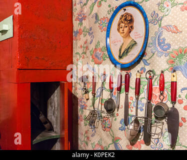 Ketchikan, Alaska, USA - July 21th, 2017: A Viintage poster of Coca ...