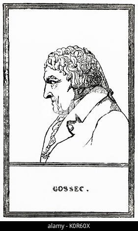 GOSSEC, Francois Joseph. Belgian-French composer 1734-1829. Composer of ...