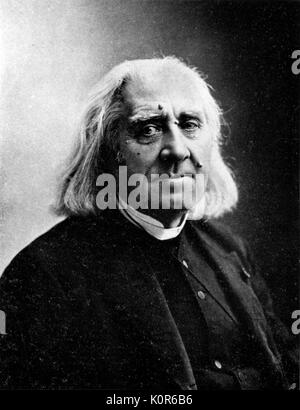 Portrait of Franz Liszt. Photograph Stock Photo - Alamy