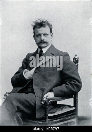 JEAN SIBELIUS (1865-1957) Finnish composer with visitors at his ...