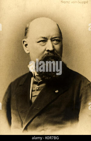 Franz von Suppe, Austrian composer and conductor 1819-1895. Colourised ...