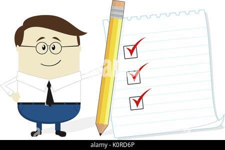 To do list, goals complete concept vector illustration. Cartoon flat ...