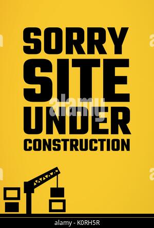 Digital composite of Website under construction text with construction ...