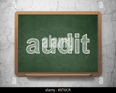 Finance concept: Audit on chalkboard background Stock Photo - Alamy